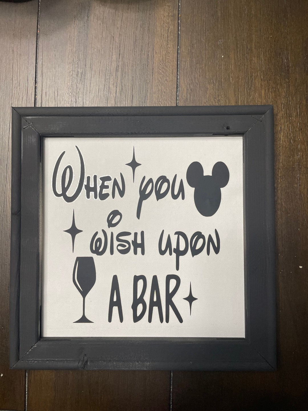 Disney Wood Sign for Any Bar Turn Your Bar Into a Disney BAR - Etsy