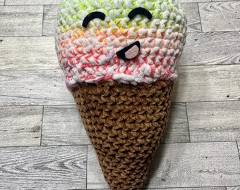 Ice Cream Cone Plush Crochet PATTERN Amigurumi (Instant Download) - Etsy