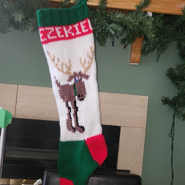 Moose Stocking - Etsy