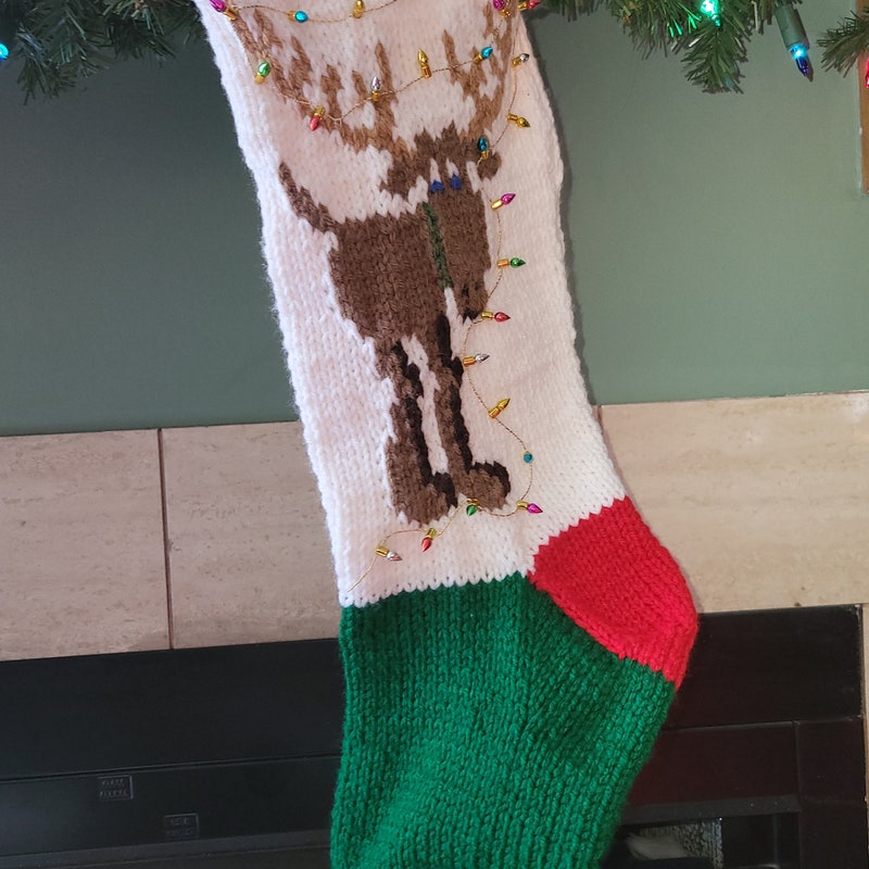 Moose Stocking - Etsy