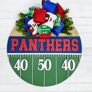 Custom Football Door Hanger | Sports | Spirit | Porch Decor - Etsy