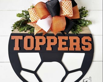 Custom Football Door Hanger Sports Spirit Porch Decor - Etsy