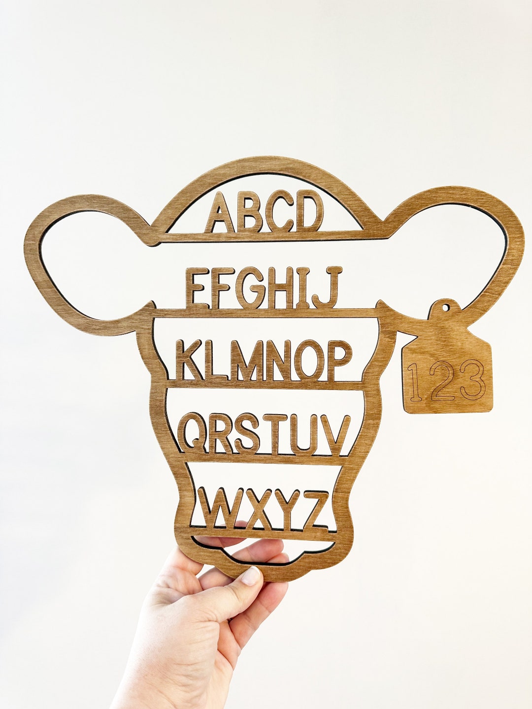 ABC Cow Head Sign | Baby Collection | Children's Collection | Home ...