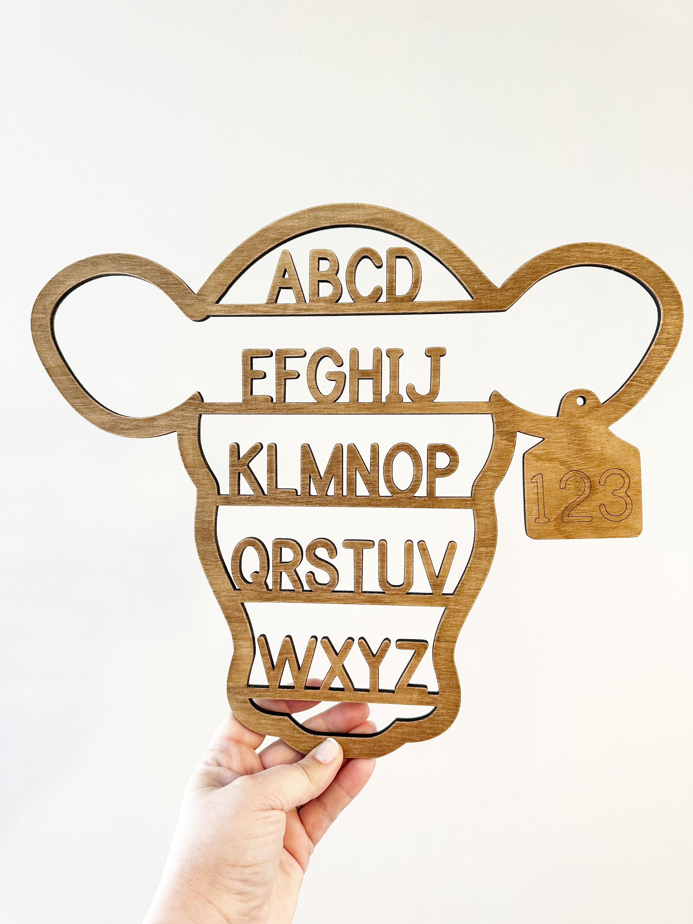 ABC Cow Head Sign | Baby Collection | Children's Collection | Home ...