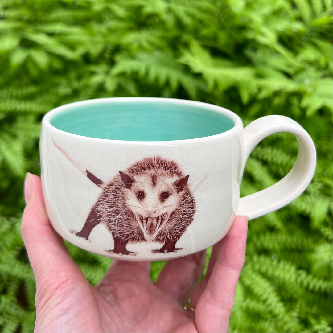 Handmade Ceramic Opossum Mug - Etsy