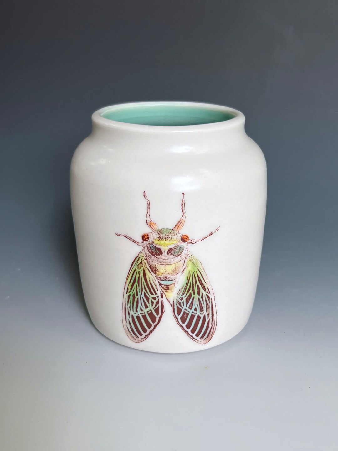 Handmade Ceramic porcelain Cicada Bud Vase - Etsy