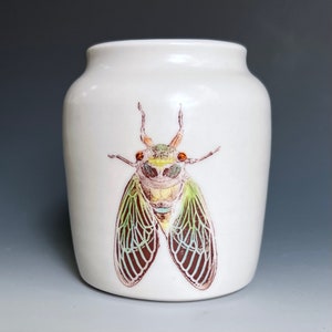 Handmade Ceramic porcelain Cicada Bud Vase - Etsy