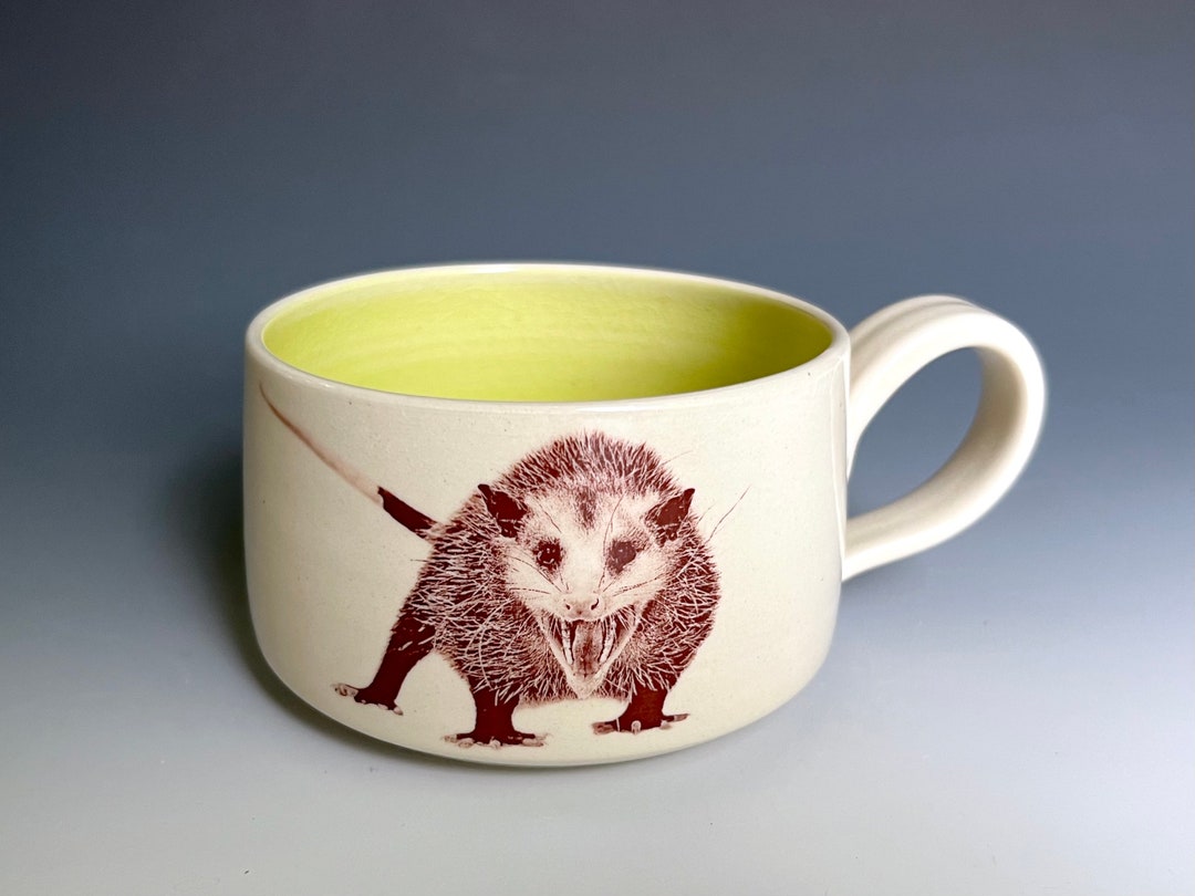 Handmade Ceramic Opossum Mug - Etsy