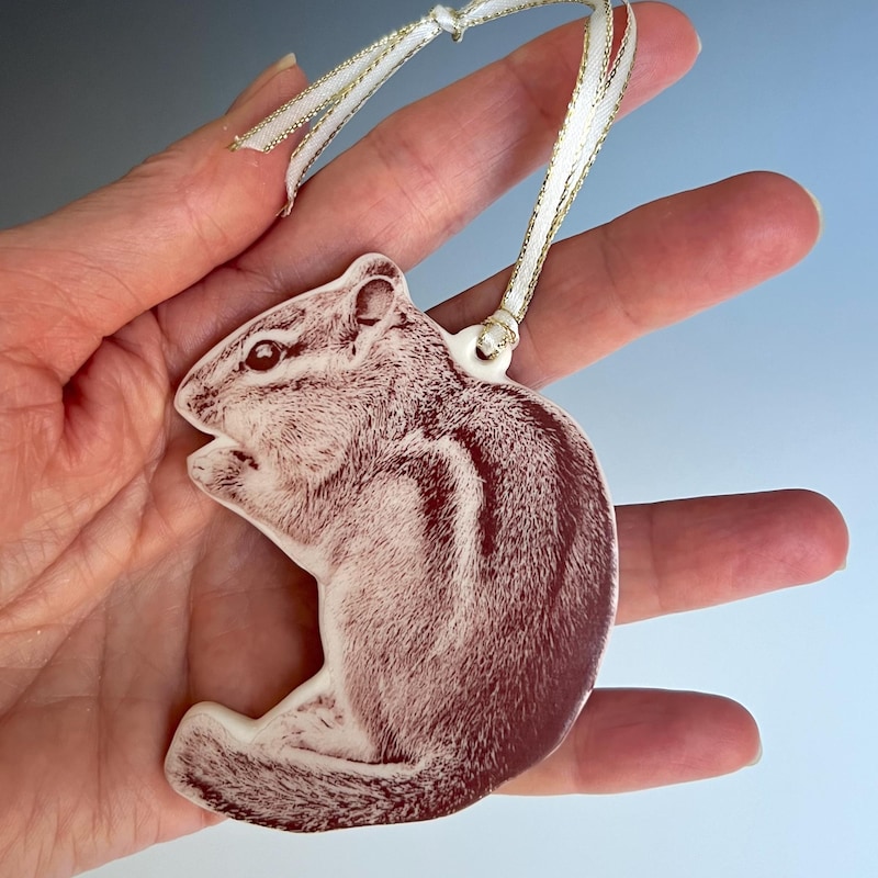 Chipmunk Ornament - Etsy