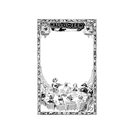 Vintage Halloween Clip Art Borders
