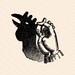 Vintage Victorian Shadow Puppet | 1890s Rooster Shadow Vector Clipart ...
