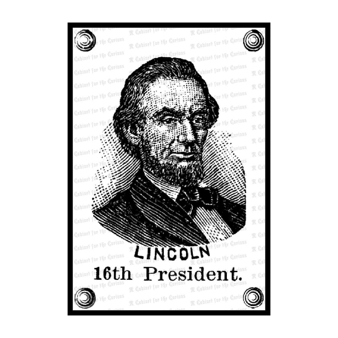 Digital President Abraham Lincoln Victorian Portrait | Antique United ...