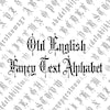 Vector Clipart Fancy Italian Alphabet Letters | Vintage Victorian ...