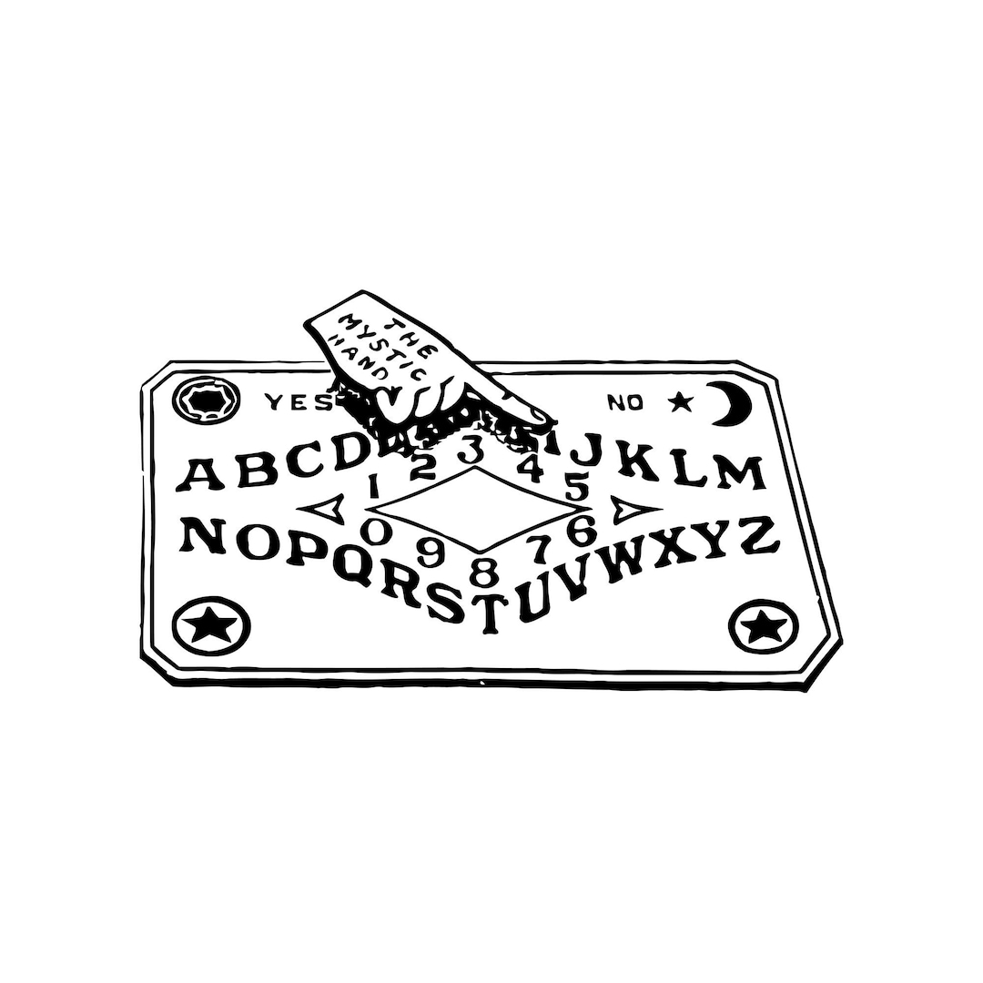 Vintage Spirit Board Vector Clipart | Talking Board Ouija Fortune ...