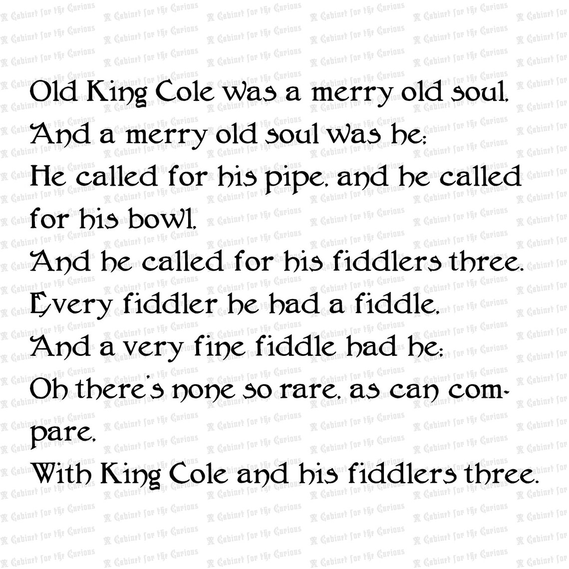 Vector Clipart King Cole Penwork Alphabet | Vintage Art Nouveau Era ...