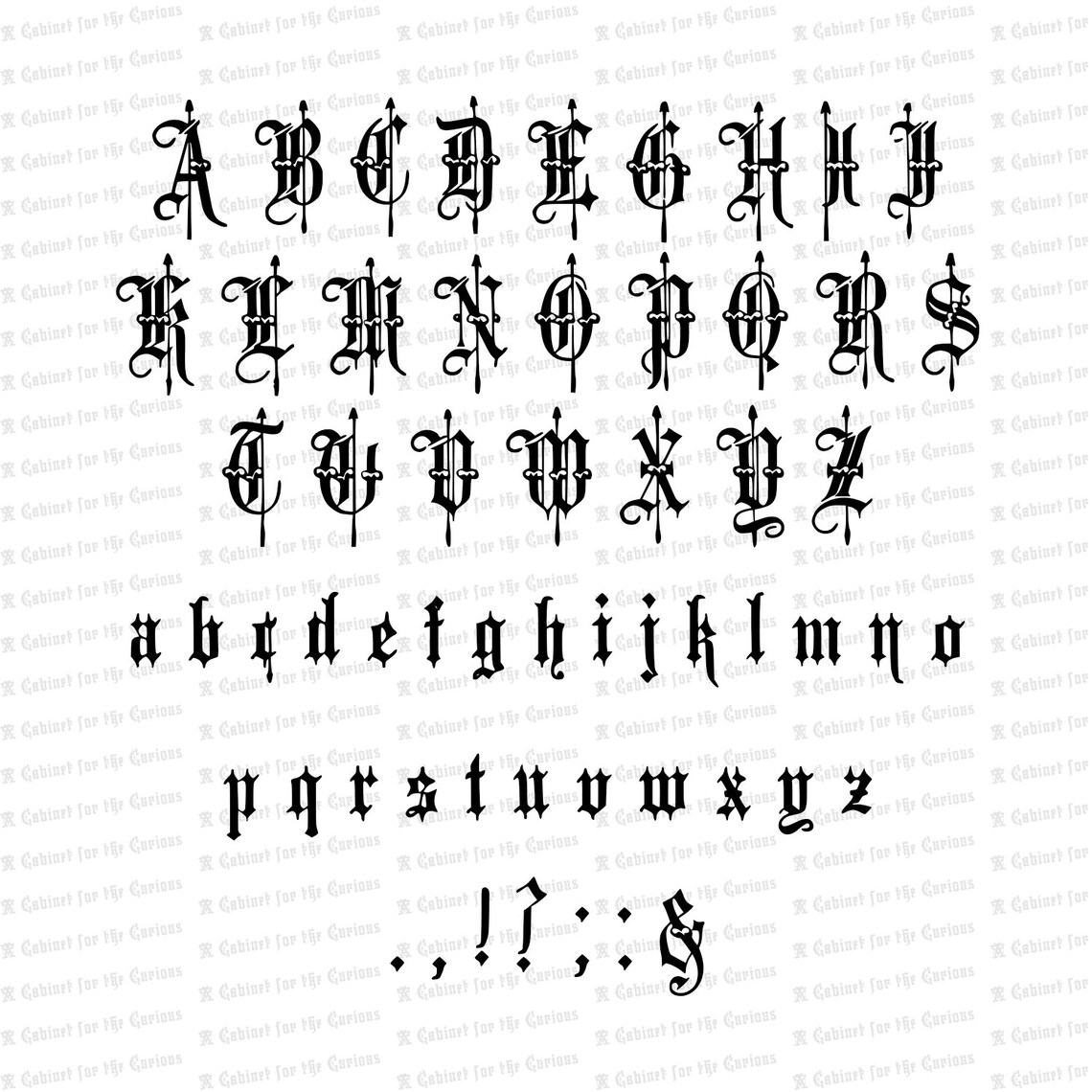 Installable Font Victorian Old English Fancy Text Ornamental | Vintage ...