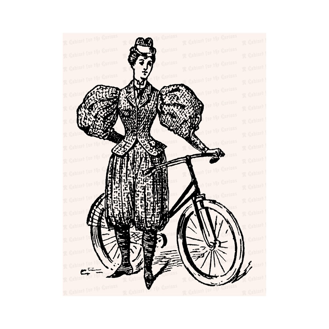 Victorian Lady Cyclist in Bloomers | Woman in Rational Dress / Pants ...
