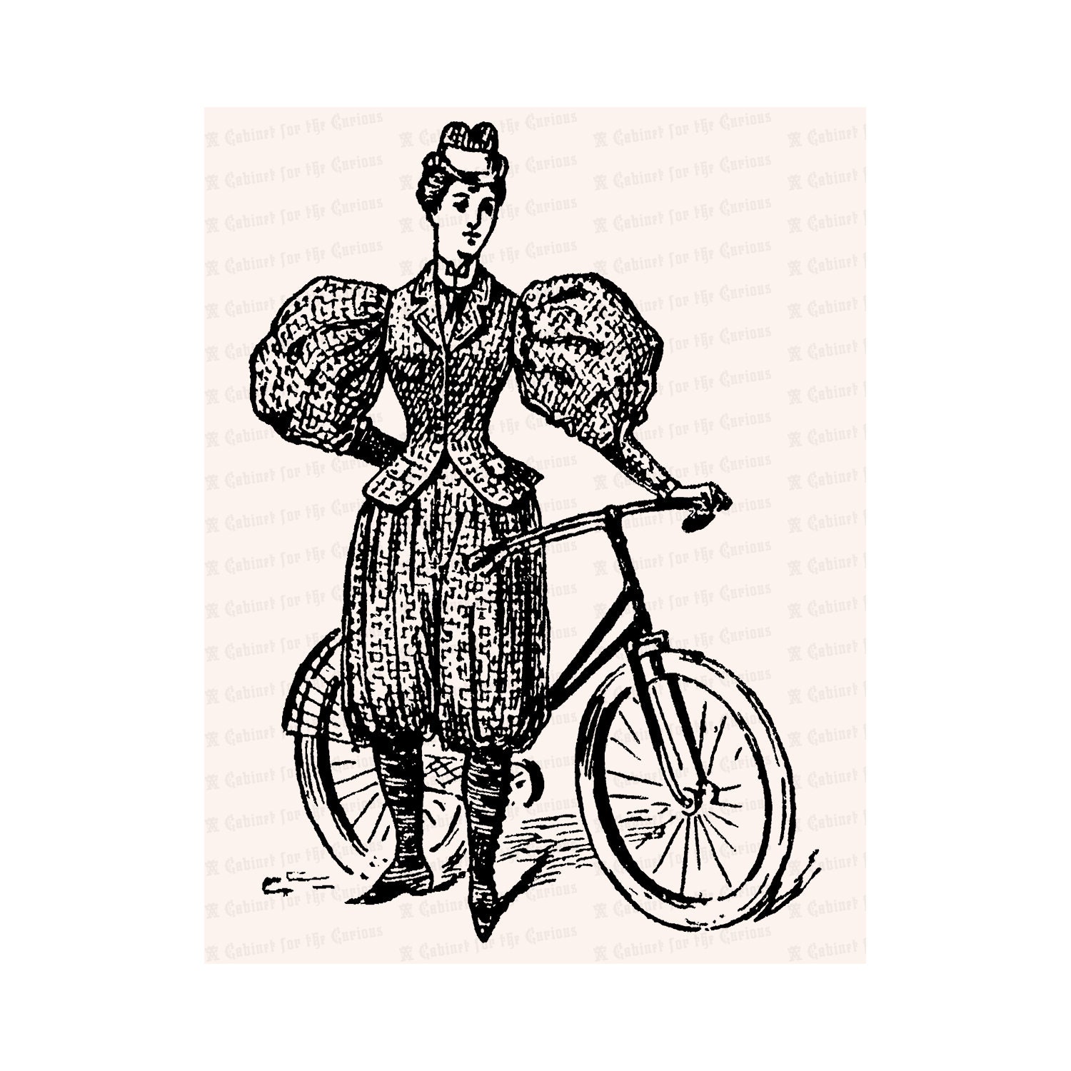 Victorian Lady Cyclist in Bloomers | Woman in Rational Dress / Pants ...
