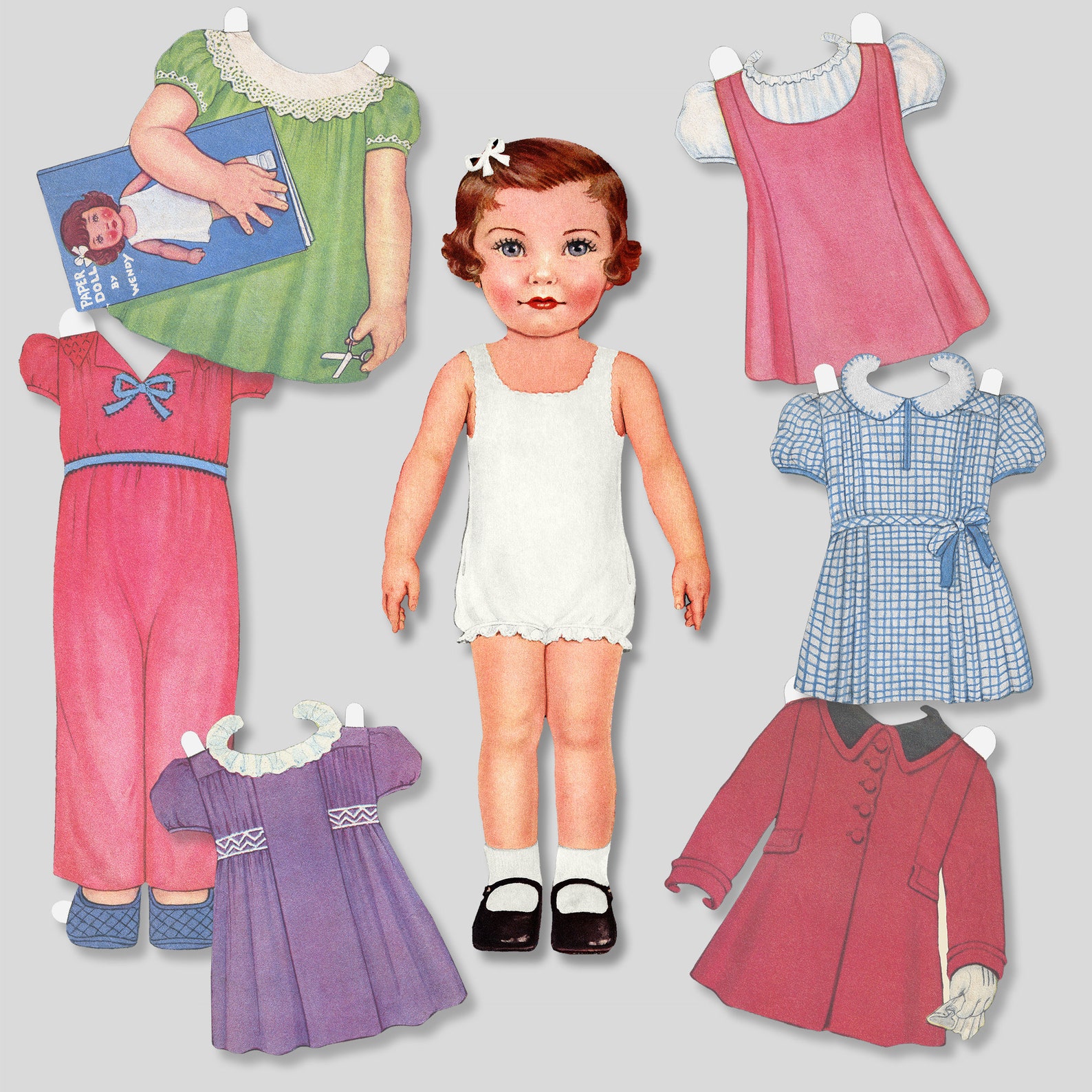 Tommy and Patsy Printable Paper Dolls | Retro 1930s Style Paper Doll ...