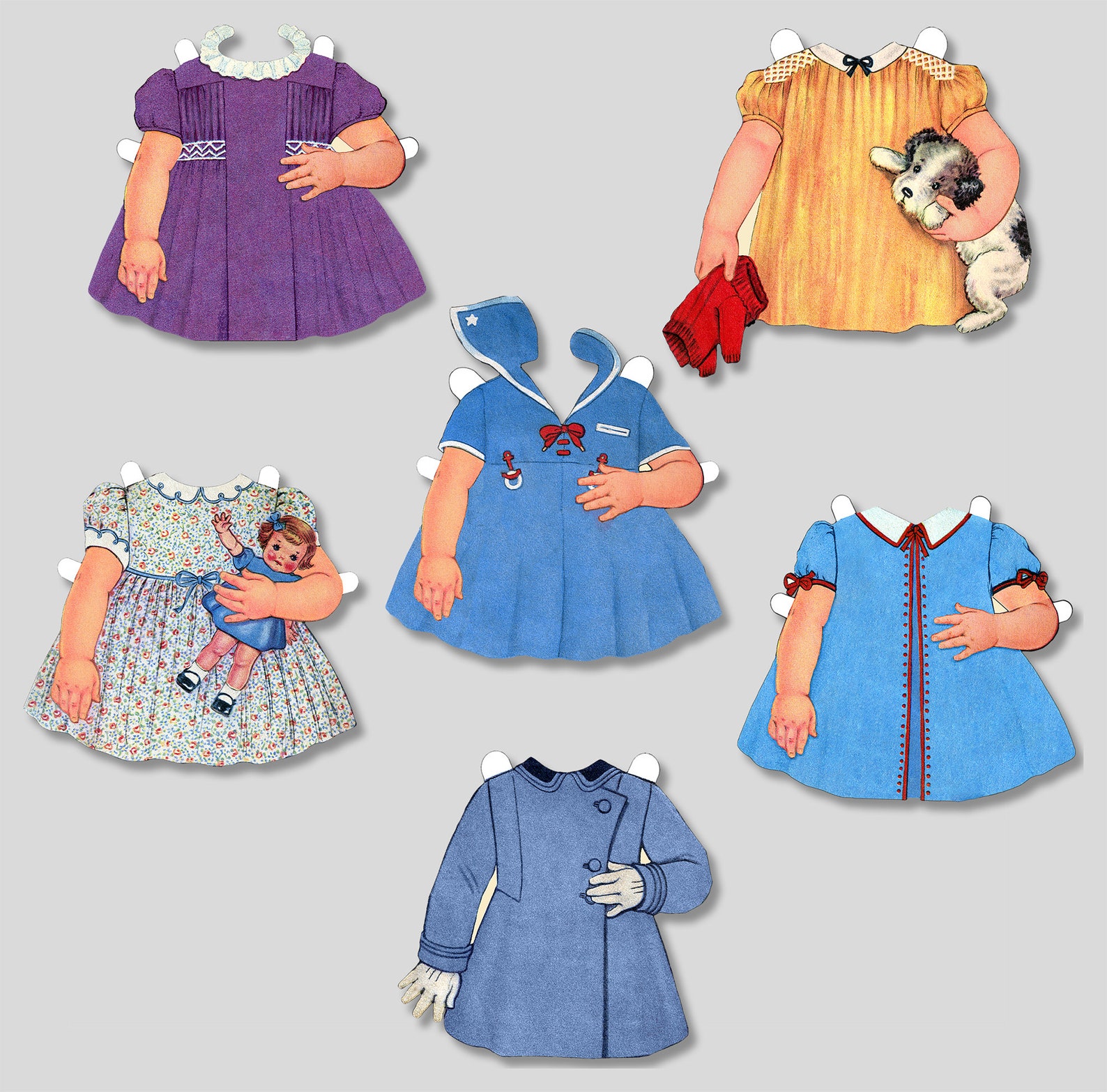 David and Jean Printable Paper Dolls | Retro 1930s Style Paper Doll ...