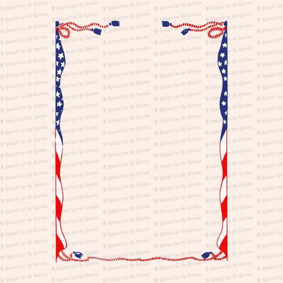 American Patriotic Border Clip Art