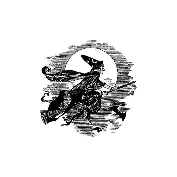 Witches Clipart Black And White