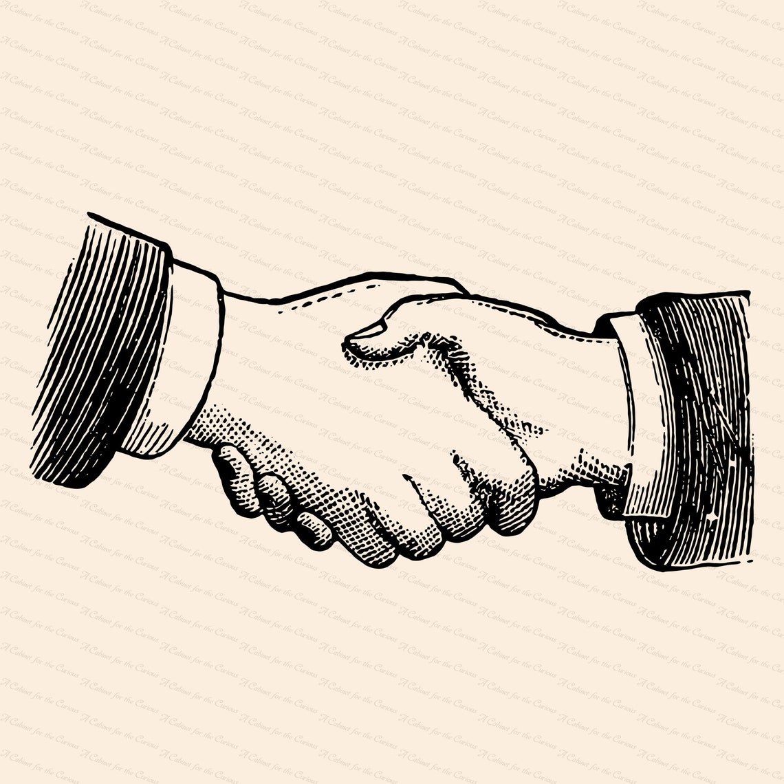 Vintage Victorian Hand Shake | 1880s Antique Shaking Hands Vector ...