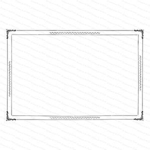 Vintage Victorian Frilly Border | Antique Rectangular Frame | Vector ...