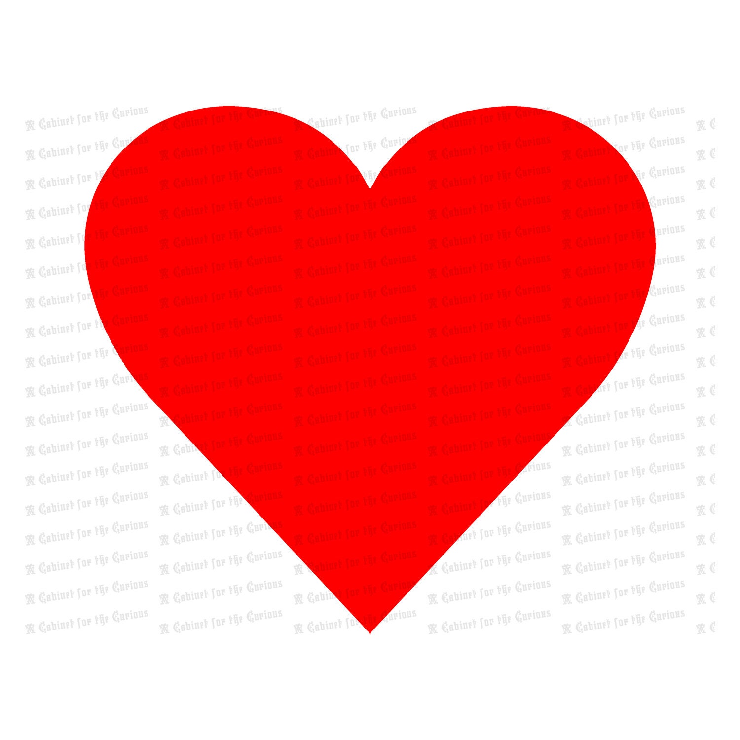 Basic Simple Red Heart | Valentine's Day Vector Clipart | Romantic ...