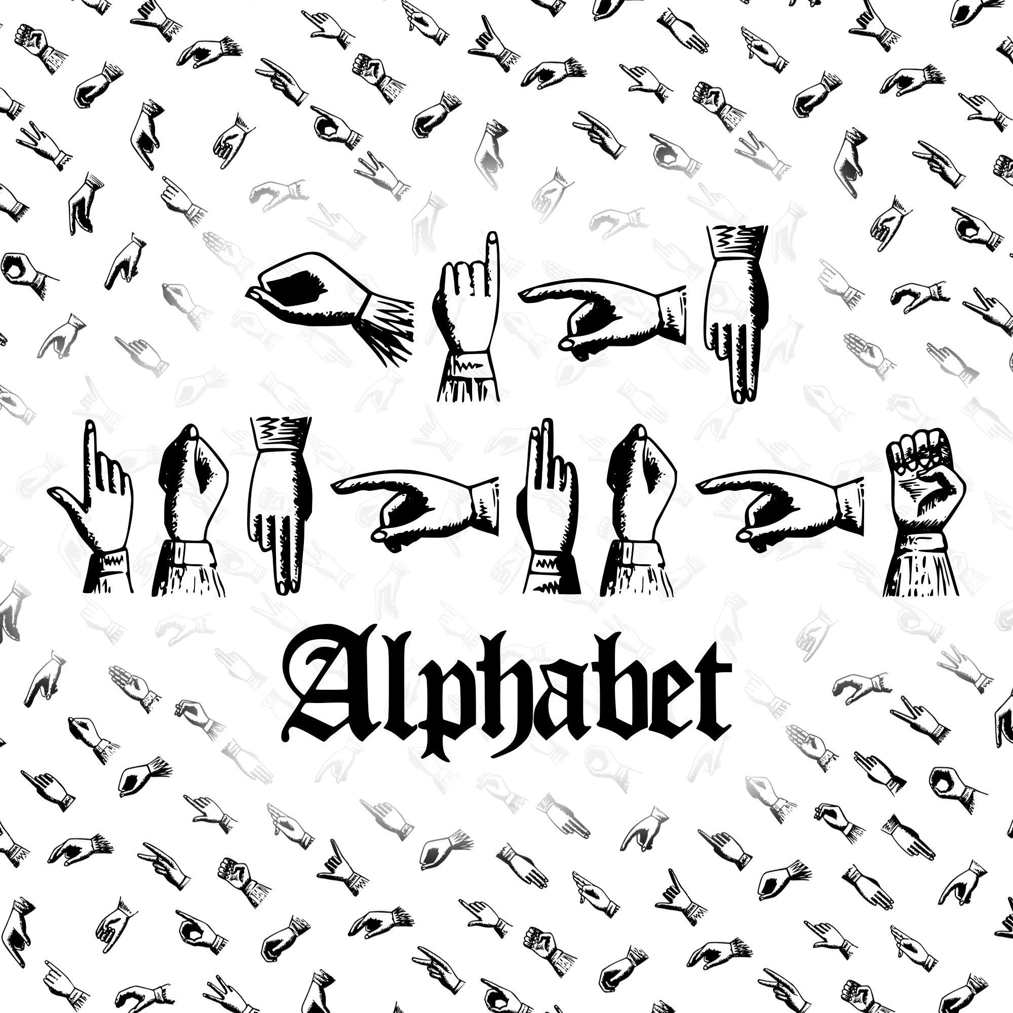 Sign Language Alphabet Vector