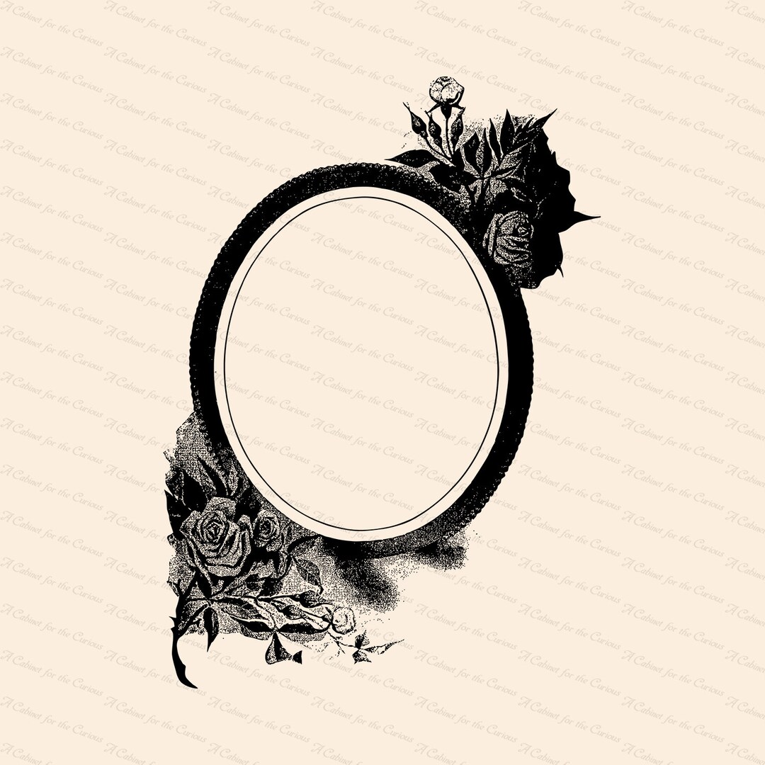 Vintage Edwardian Frame With Roses | Antique Oval Frame With Flowers ...
