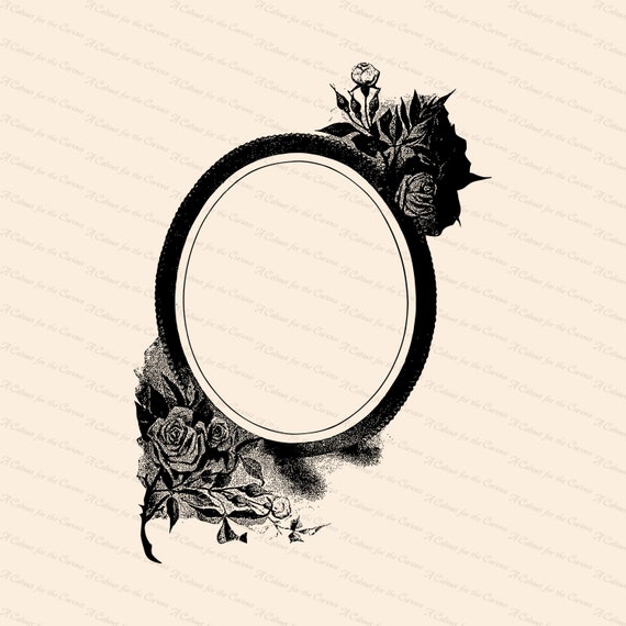 Victorian Flower Border Oval