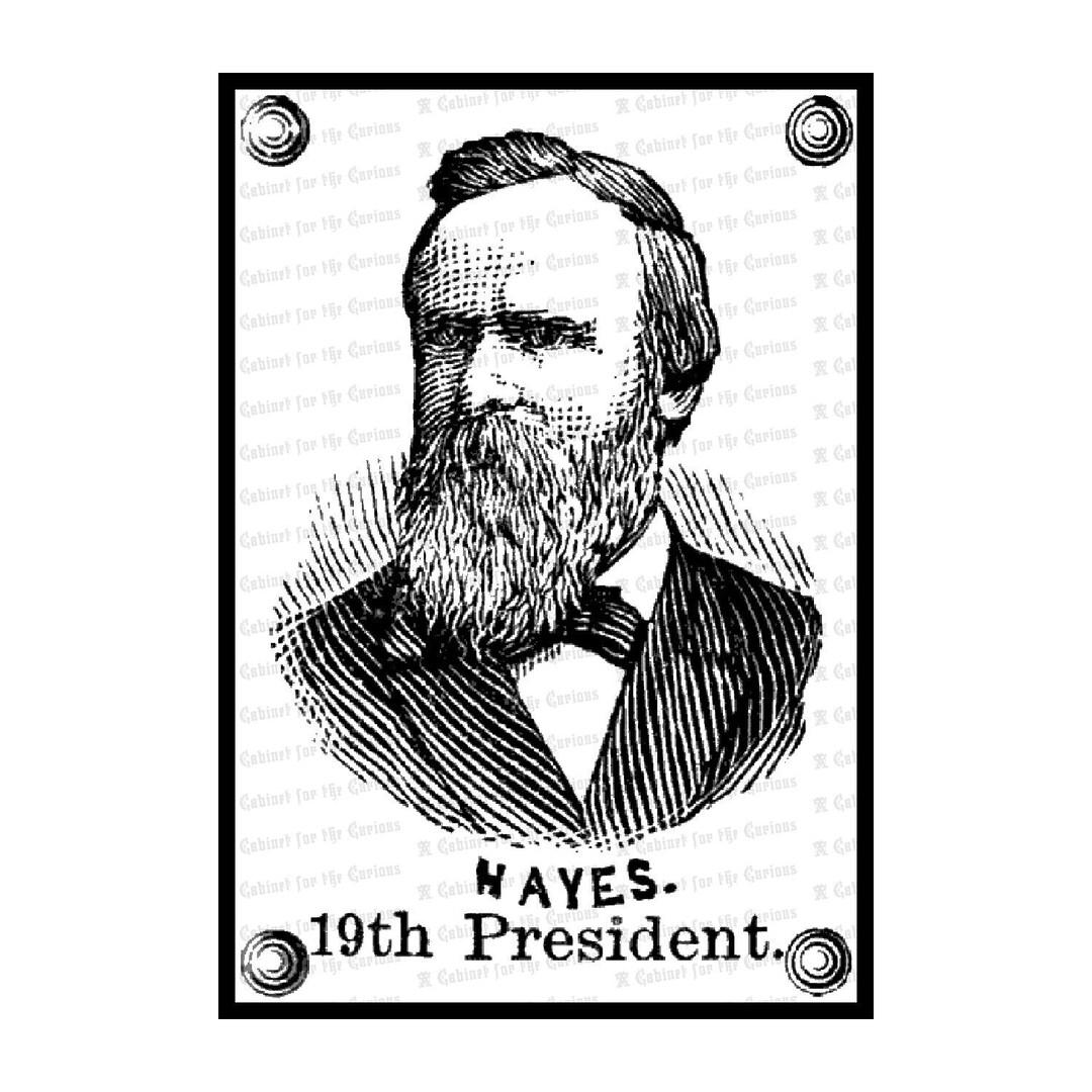 Digital President Rutherford B. Hayes Victorian Portrait | Antique ...