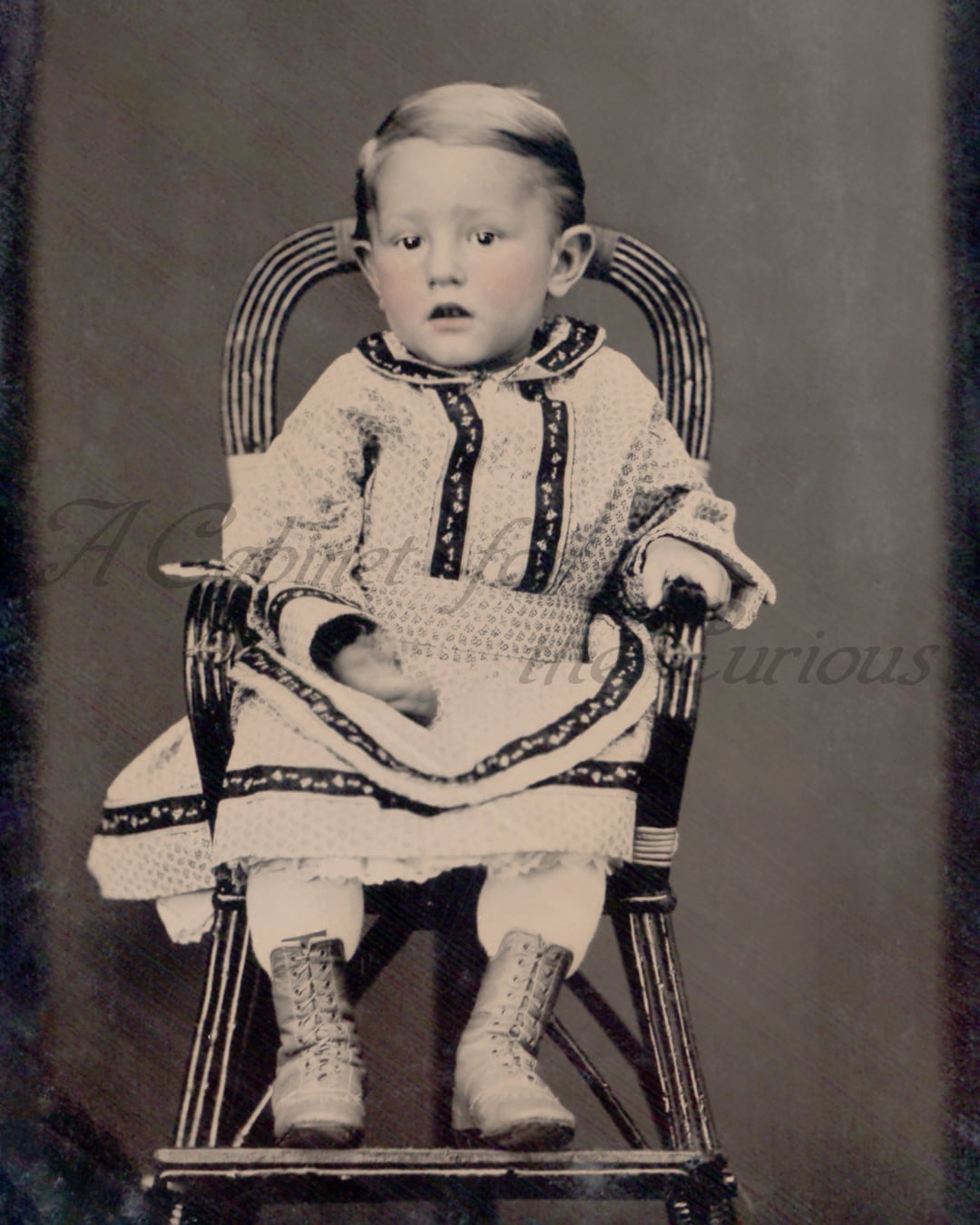 Antique Photo DOWNLOAD | Cute Victorian Toddler in High Chair | Baby ...