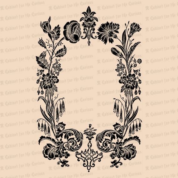 Vintage Floral Border Design