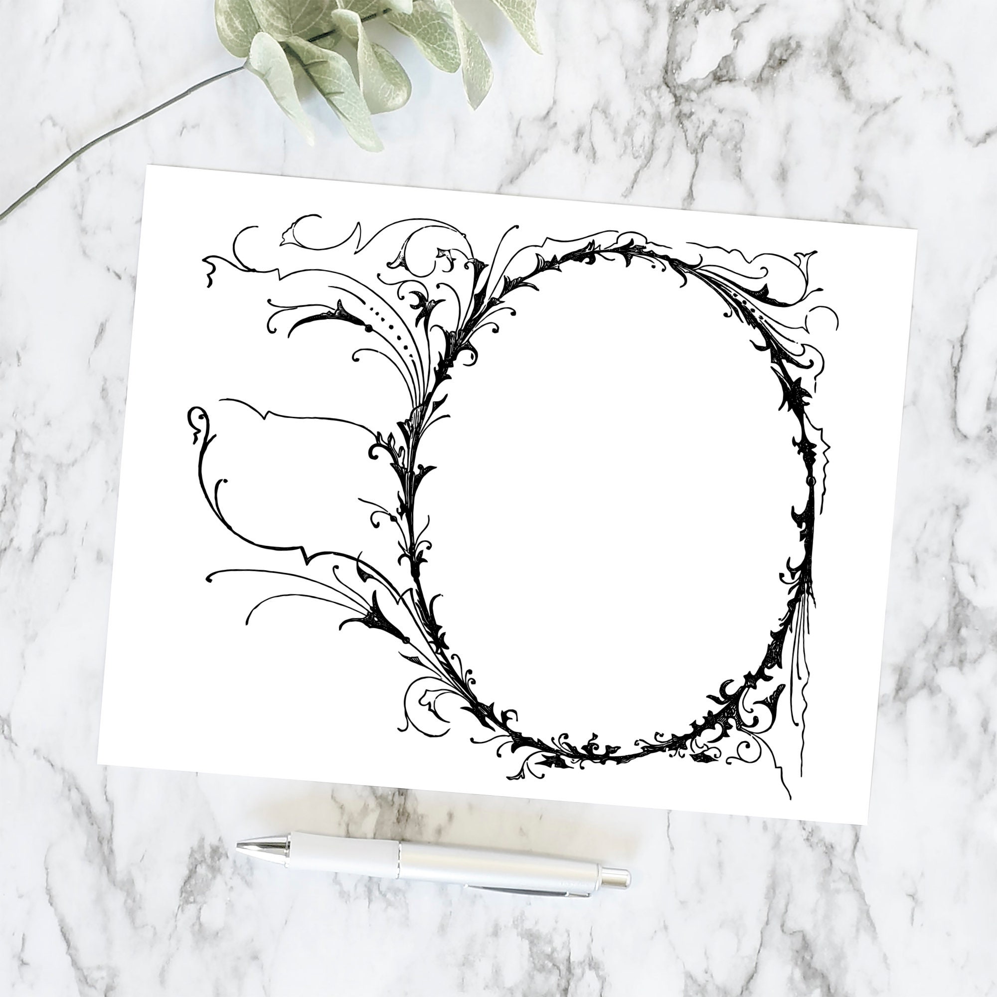 Ornate Oval Frame Clip Art