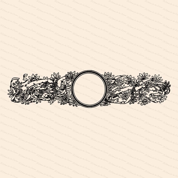 Vintage Floral Round Border