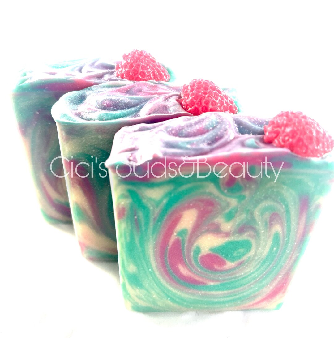 Strawberry French Toast: Handmade Artisan Soap, Strawberries, Fan ...