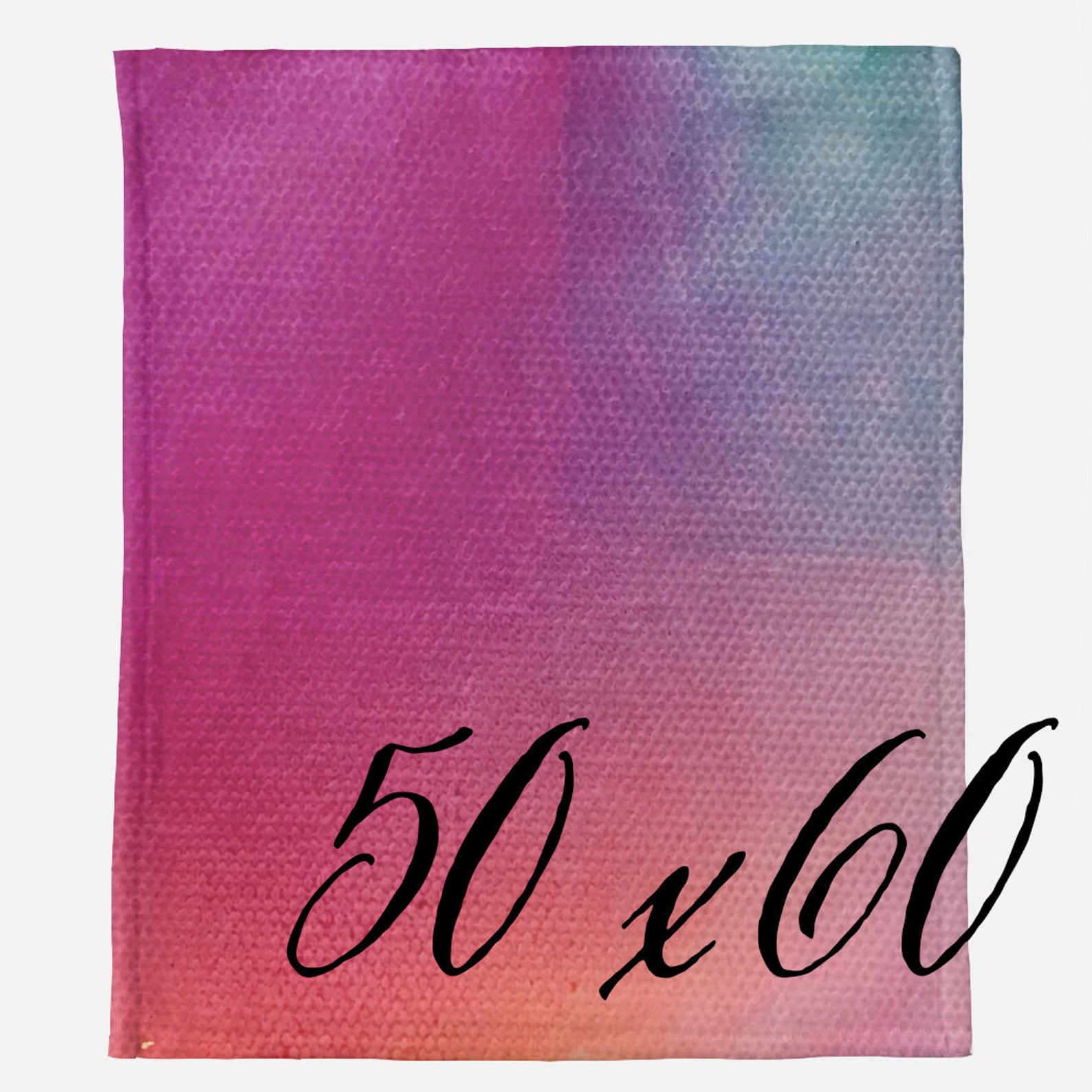 Pink, Orange, & Blue Throw Blanket - Etsy