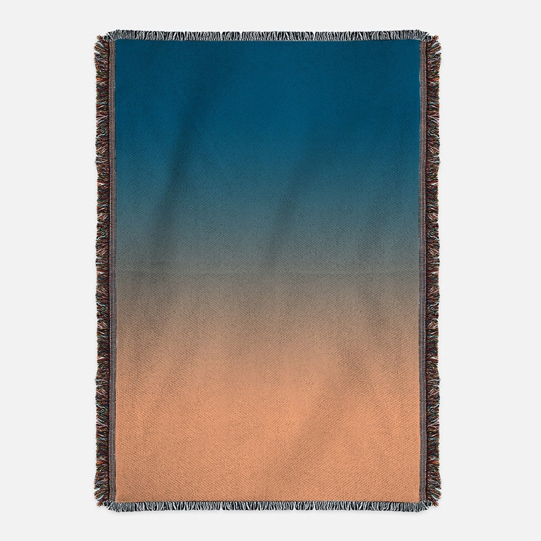 Sunset Ombre Woven Throw Blanket 37 X 55 - Etsy