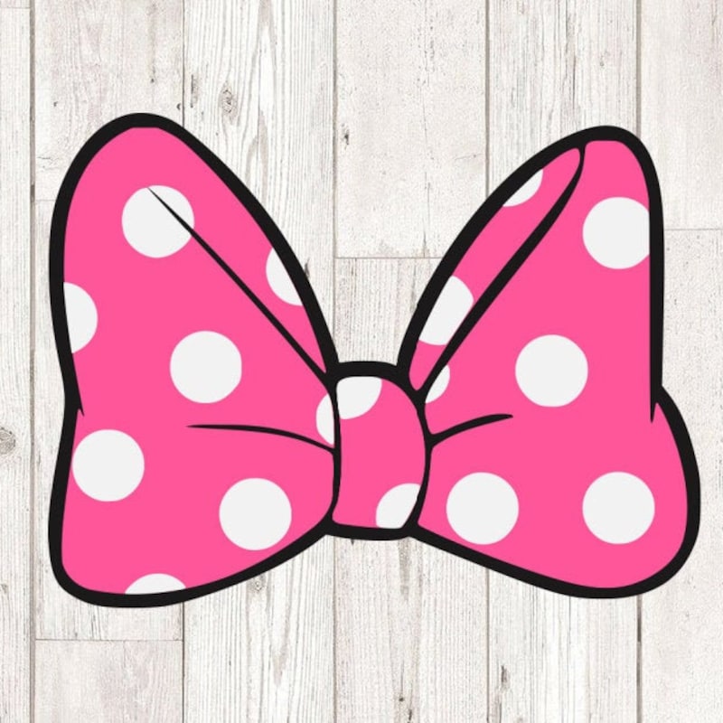 Minnie Mouse Bow Only Svg - Etsy