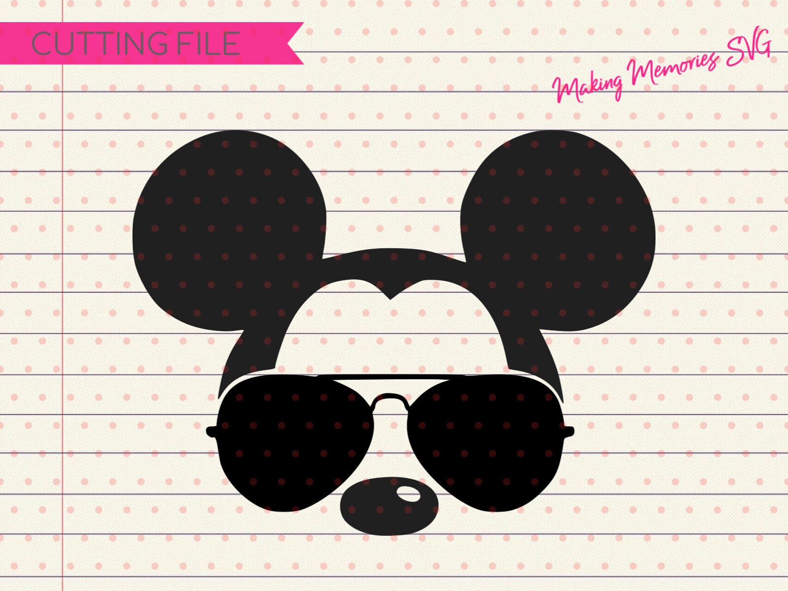 Mickey Mouse Sunglasses Svg Mickey Mouse Sunglasses Svg - Etsy UK