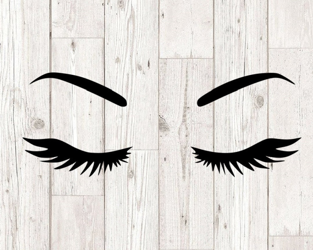 Eyelashes Svg, Eyebrow Svg, Eye Svg, Woman Eyelashes Svg, Cutting Files ...