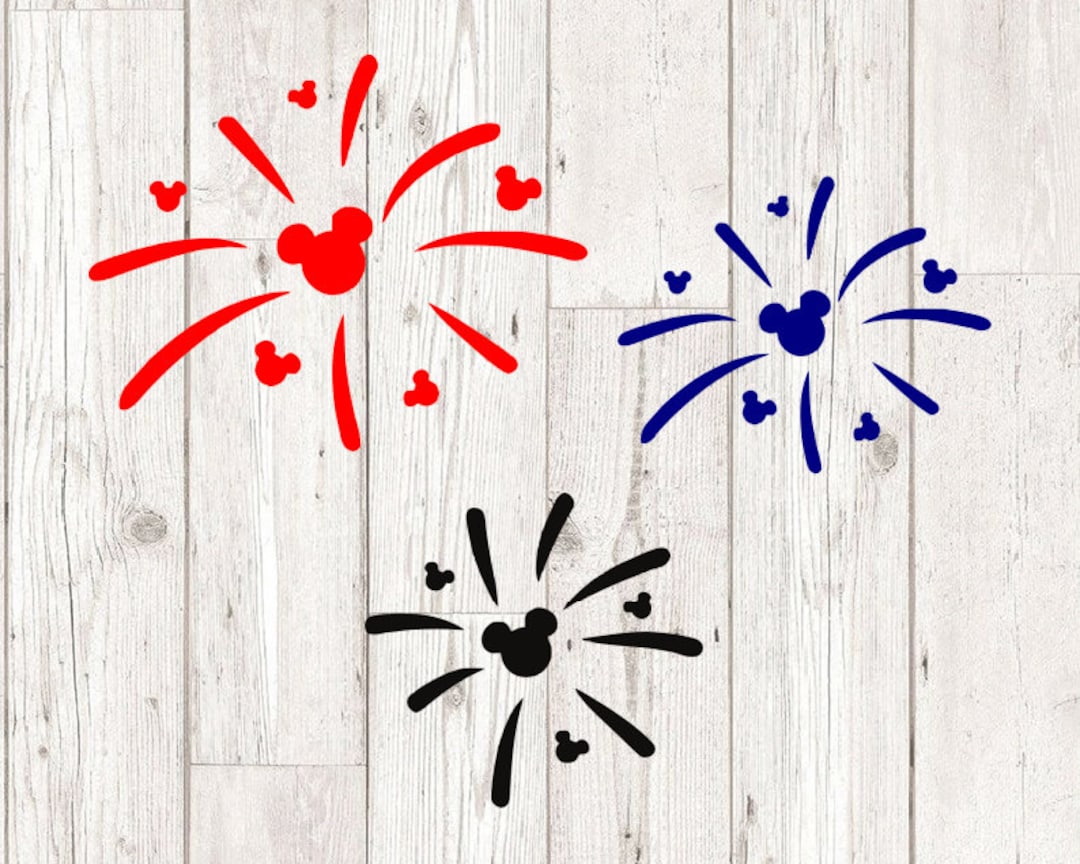 Mickey Mouse Head Fireworks SVG, Fireworks SVG and PNG Download for ...