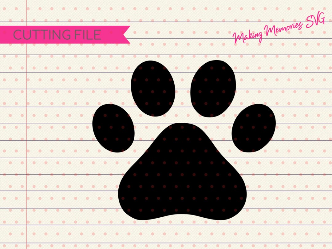 Paw Print Svg, Pawprints Svg. Dog Paw Svg, Cat Paw Print Svg, Cutting ...
