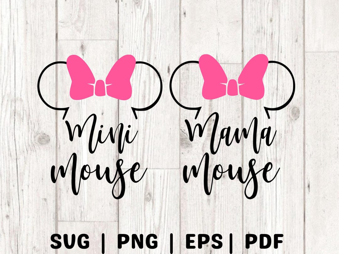 Mama Mouse Svg, Mini Mouse, Matching Shirts, Minnie Mouse Clipart ...