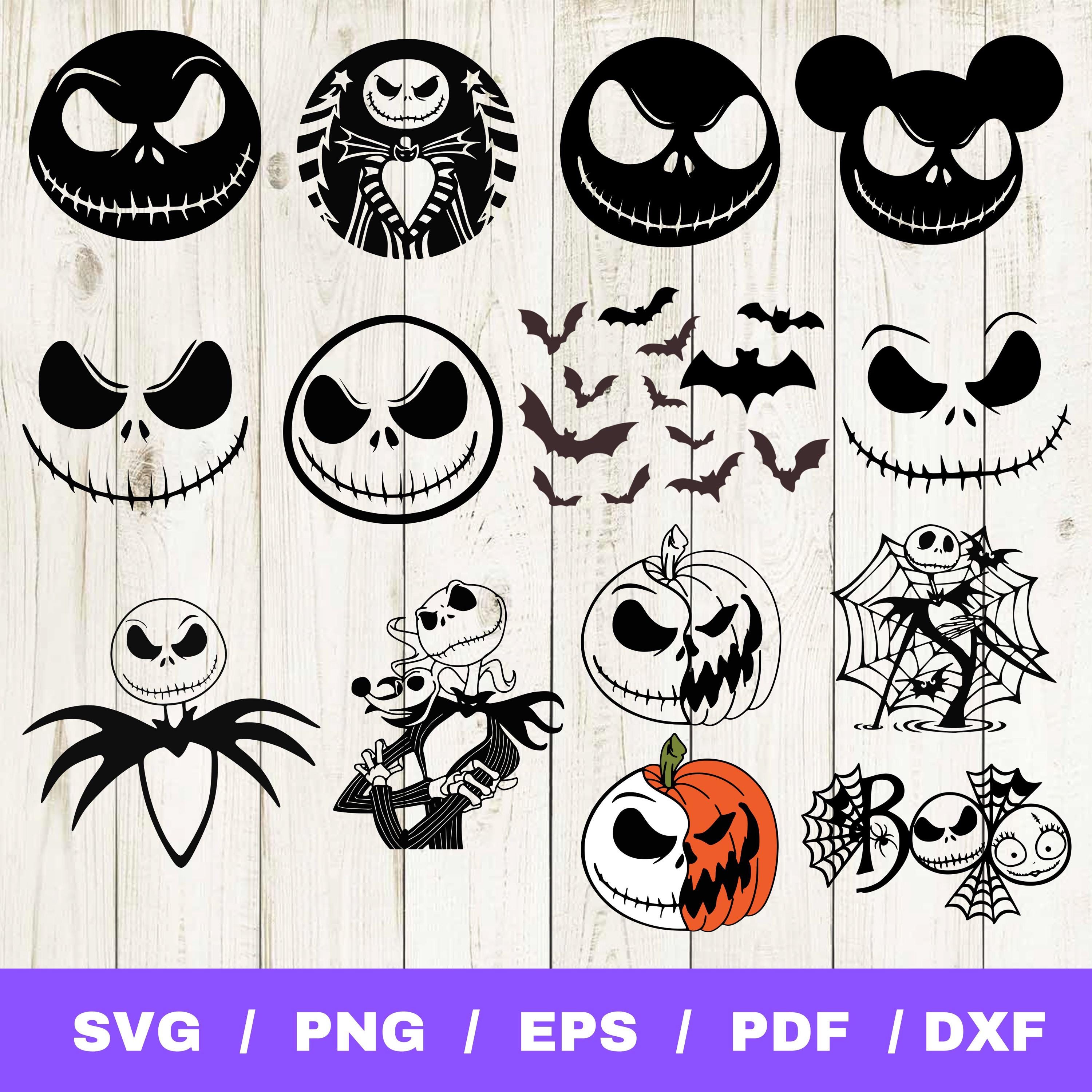 Skellington Svg Png Bundle, Nightmare Before Christmas Cricut Files ...