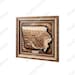 Iowa 3D Map Picture Wood Framed State USA 3D Illusion Laser Etch SVG ...