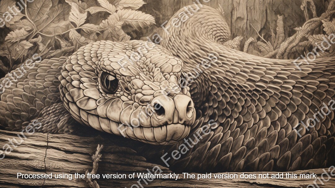 3D Snake Laser Etch Wood Art: Illusion Sign (PNG SVG Digital Download ...