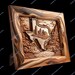 Indiana 3D Map Picture Wood Framed State USA | 3D Illusion | Laser Etch ...